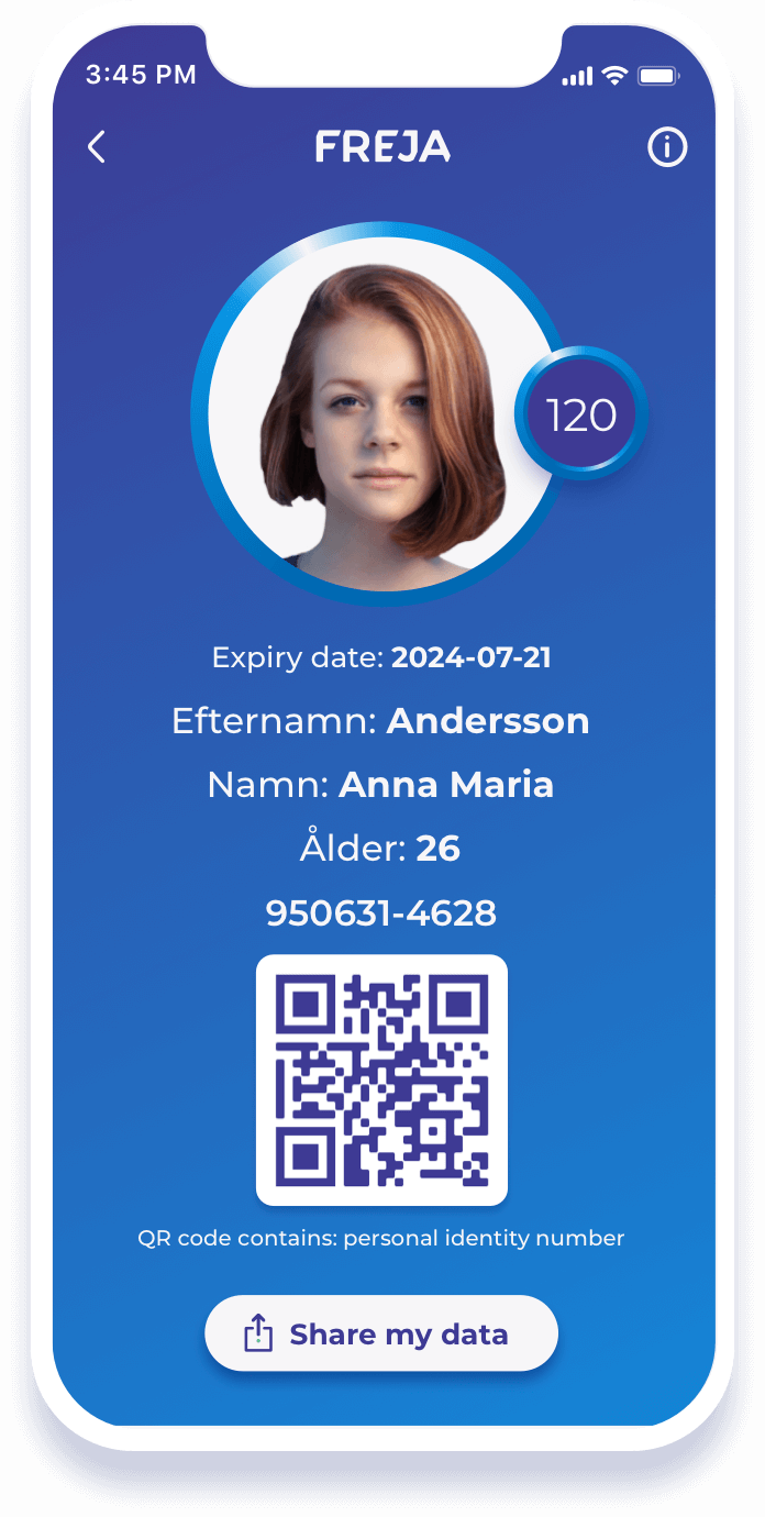 Identifiera dig med Freja - Freja